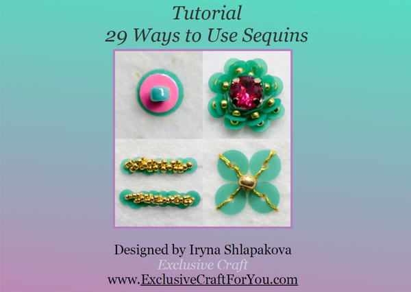 Tutorial 29 ways to use sequins – Exclusive Craft