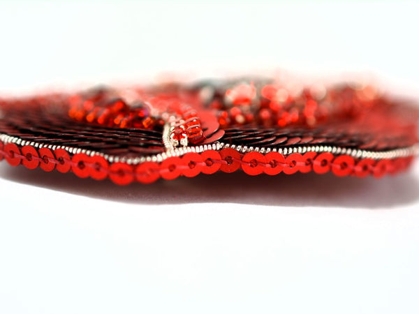 Poppy flower bead embroidery kit with PDF tutorial – Exclusive Craft